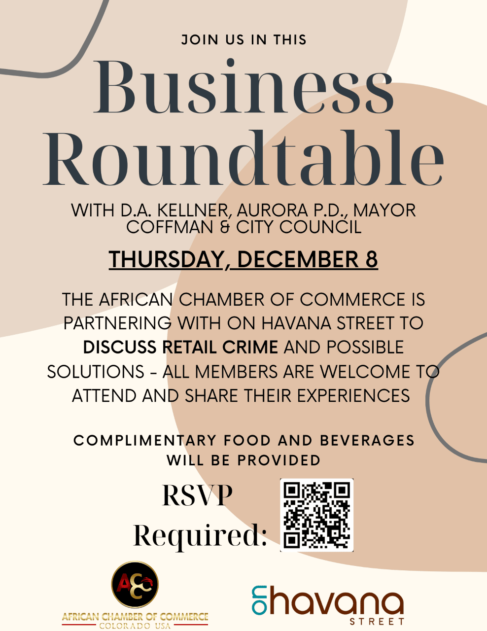 12 8 2022 crime round table with African Chamber - On Havana Street ...