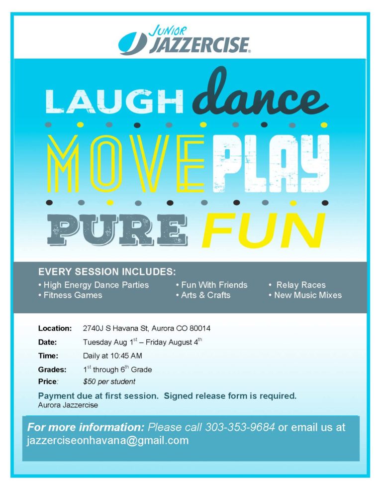 Jazzercise Havana's Junior Dance Party! - On Havana Street Aurora, CO