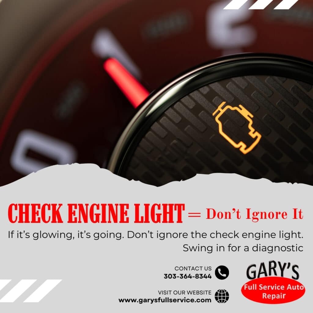 Check Engine Light On - Visit Gary's Full Service Auto Repair on the ...